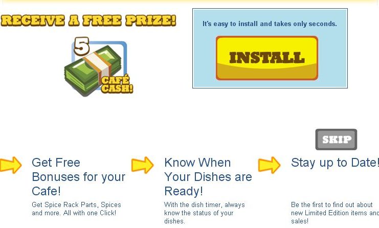 Install the Cafe World Game Bar, Get 5 Free Cafe Cash! - Unigamesity