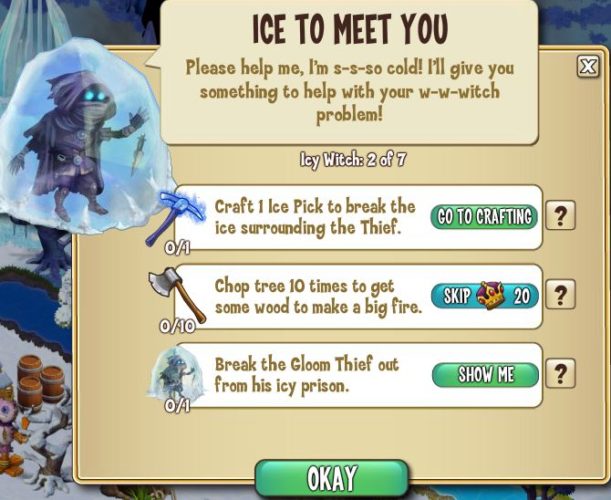 CastleVille Hazel the Icy Witch Quest Series Guide - Gloom Thief ...