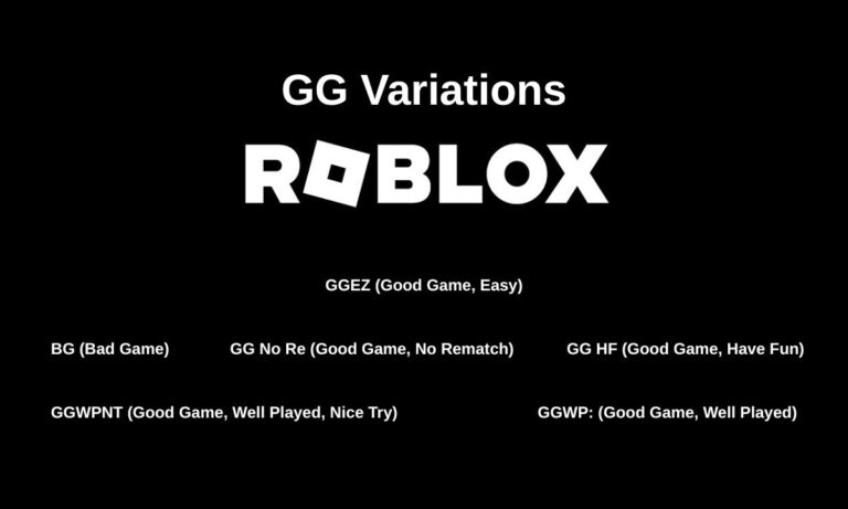 What Does "GG" Mean in Roblox? - Unigamesity